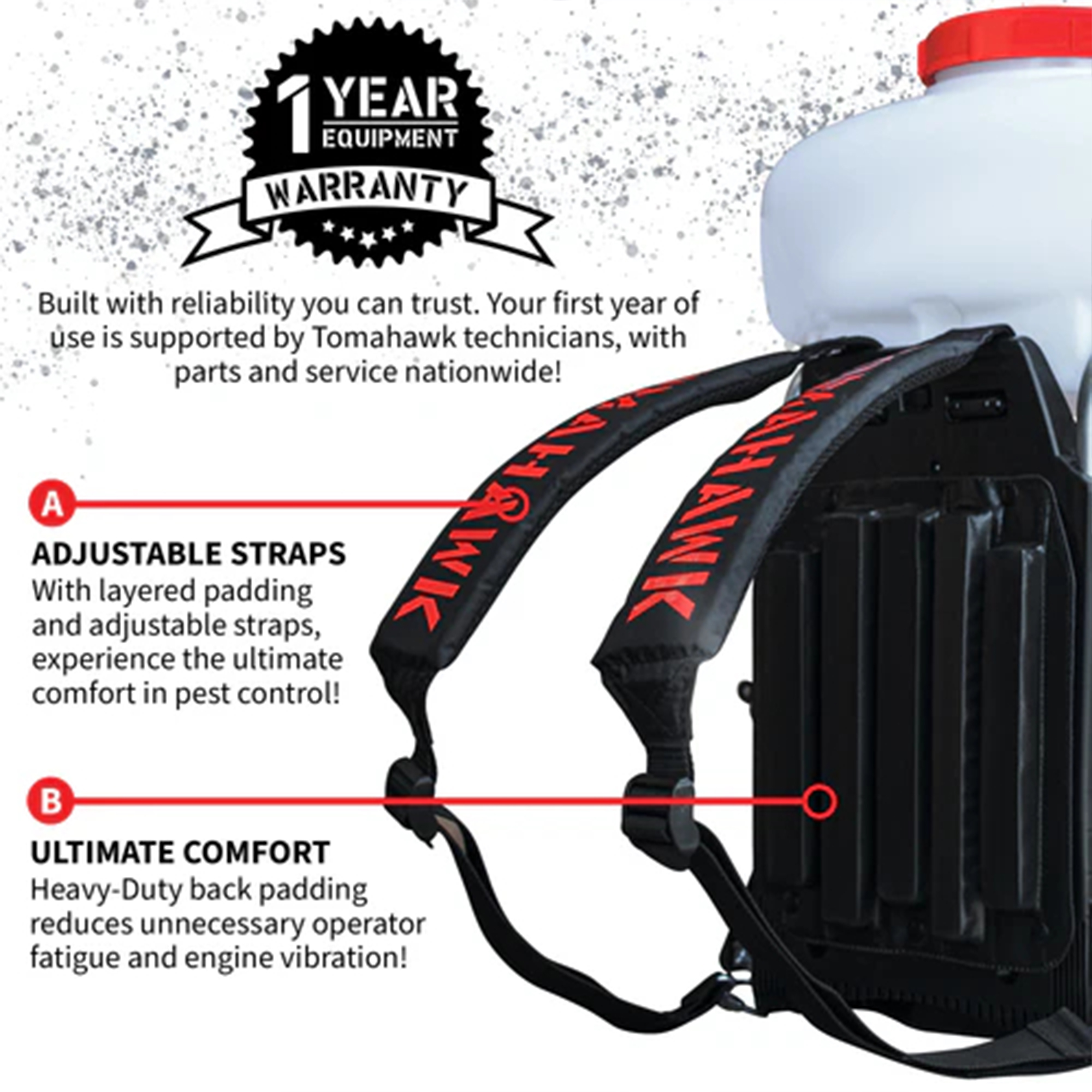 Tomahawk - 3.7 Gallon Turbo Boosted Backpack Fogger, Duster, Blower ...