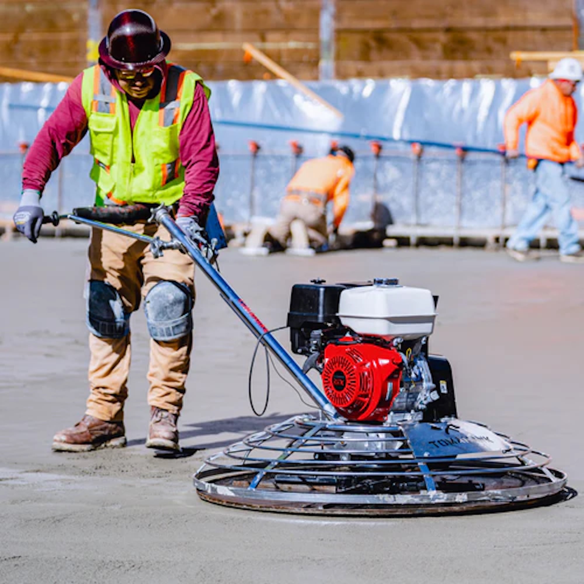 Tomahawk - Concrete Power Trowel Honda GX160 Engine Float Pan Screed ...