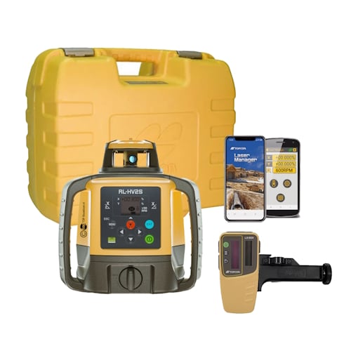 Topcon RL-HV2S Self-Leveling Dual Grade Laser DB Kit with LS-80X ...
