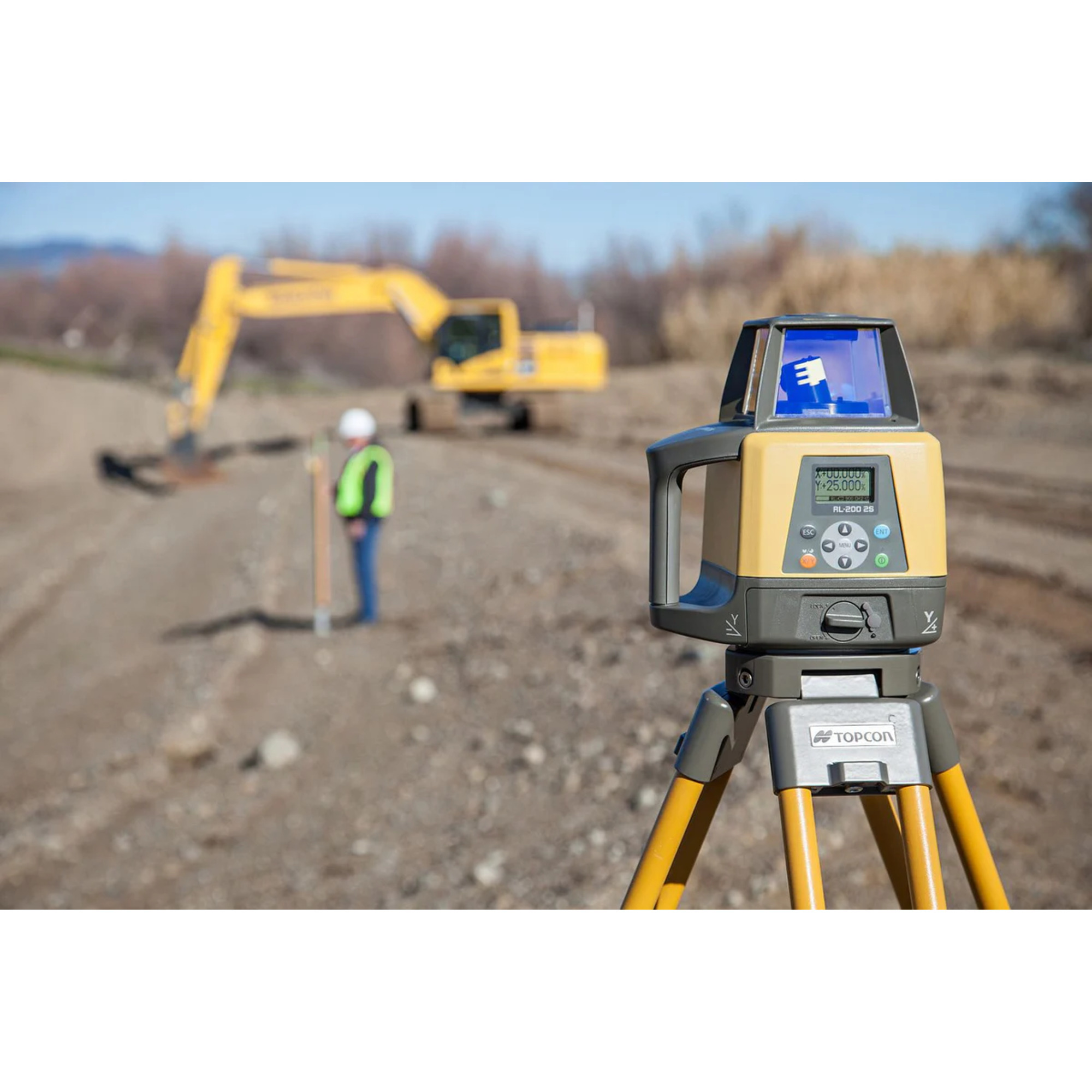 Topcon RL-200 1S Self-leveling Single Slope Laser w/ LS-80X Receiver ...
