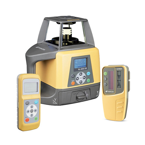 Topcon Rotary Laser Level RL-200 2S Rechargeable with LS-80X Receiver ...