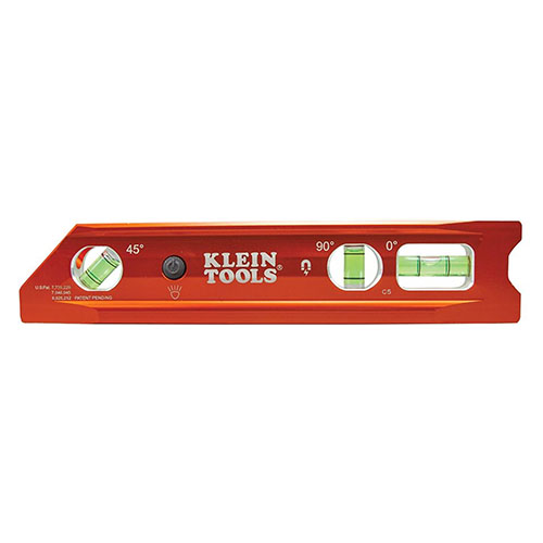 Klein Tools Lighted Torpedo Billet Level, Rare Earth Magnet - 935RBLT ...