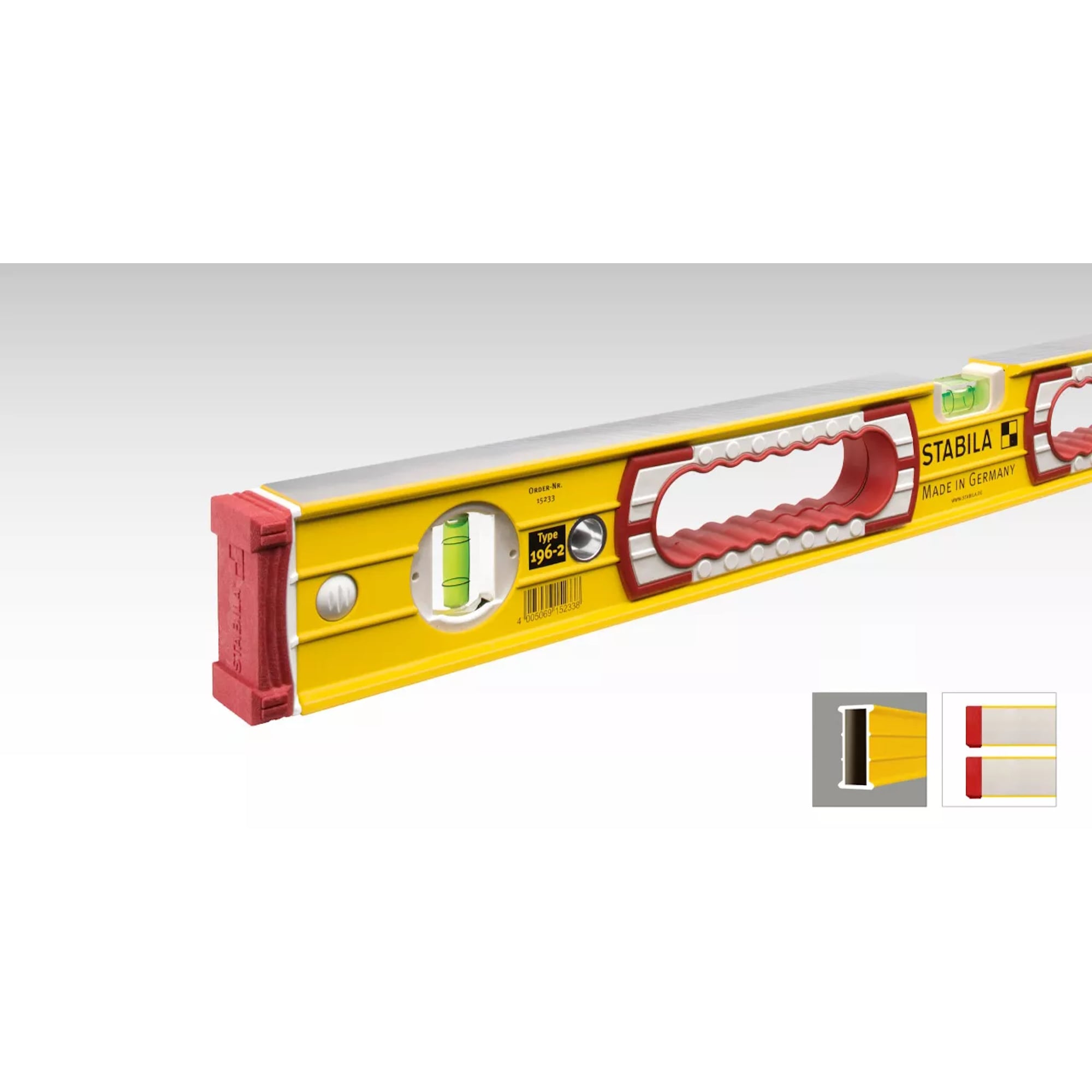 Stabila Jamber Set, 78" Type 196 Spirit Level w/ 24"-40" Type 80 T - 37540 - EngineerSupply
