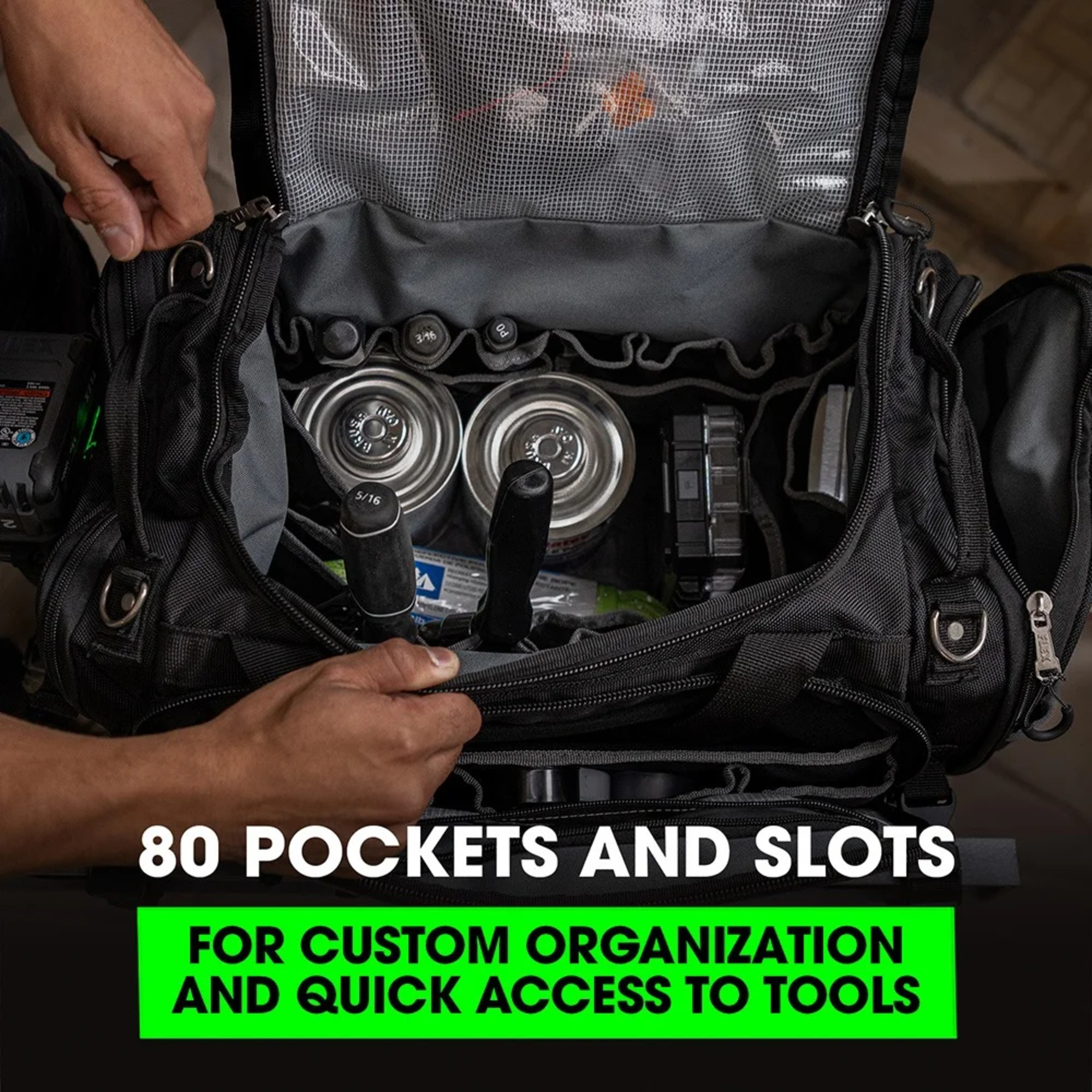 Flex Tools Stack Pack 22" Zippered Tool Bag - FS1203 - EngineerSupply