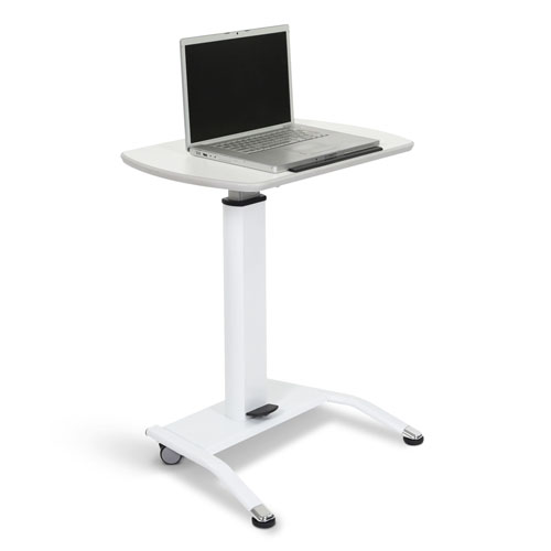 Luxor LX-PNADJ-WH - Pneumatic Height Adjustable Lectern - EngineerSupply