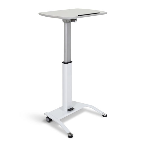 Luxor LX-PNADJ-WH - Pneumatic Height Adjustable Lectern - EngineerSupply