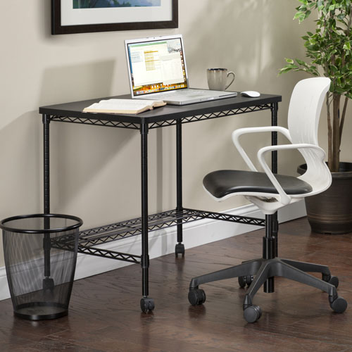 Safco Mobile Wire Desk - 5203BL - EngineerSupply