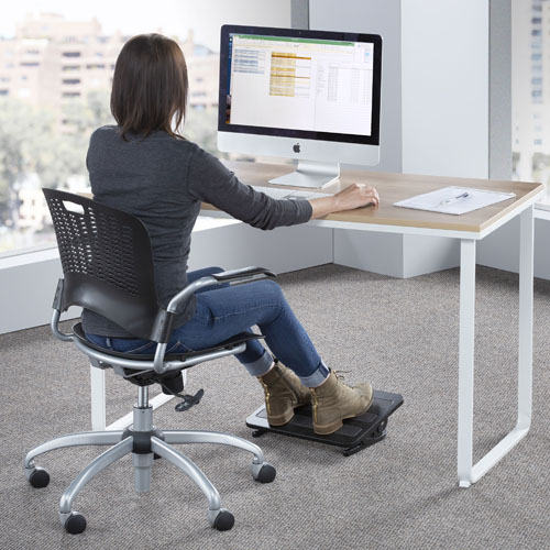 Safco Tilting Footrest - 2121BL - EngineerSupply