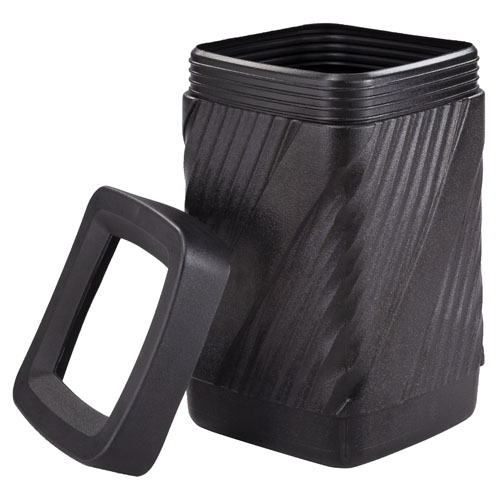 Safco Twist Waste Receptacle - Open Top - 9372BL - EngineerSupply