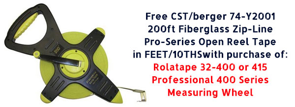 Rolatape Professional 400 Series Measuring Wheel - EngineerSupply